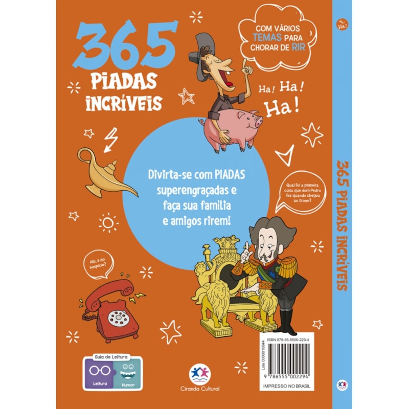365 piadas incríveis - Ciranda Cultural