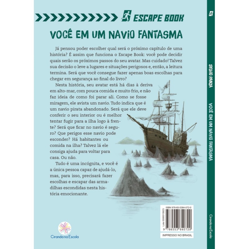 Escape Book - Você em um navio fantasma - Ciranda Cultural