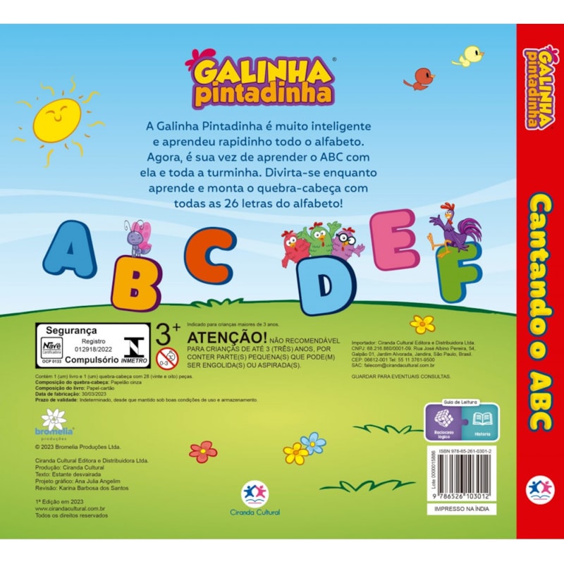 Galinha Pintadinha - Cantando o ABC - Ciranda Cultural