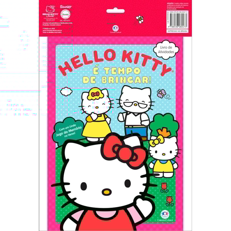 Hello Kitty - com giz de cera - Ciranda Cultural