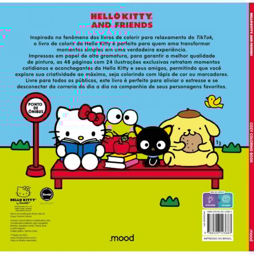 Hello Kitty - Cozy Coloring Book - Ciranda Cultural