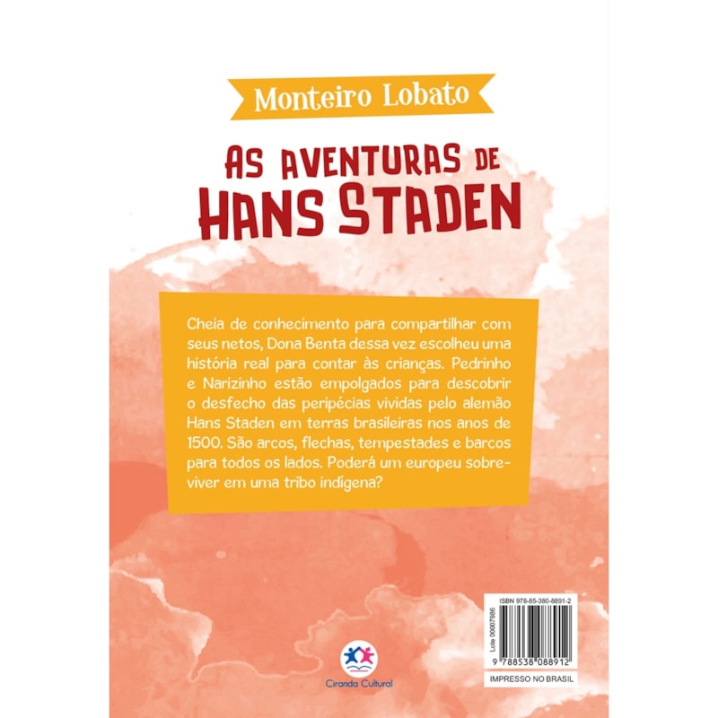 Livro As aventuras de Hans Staden - Ciranda Cultural