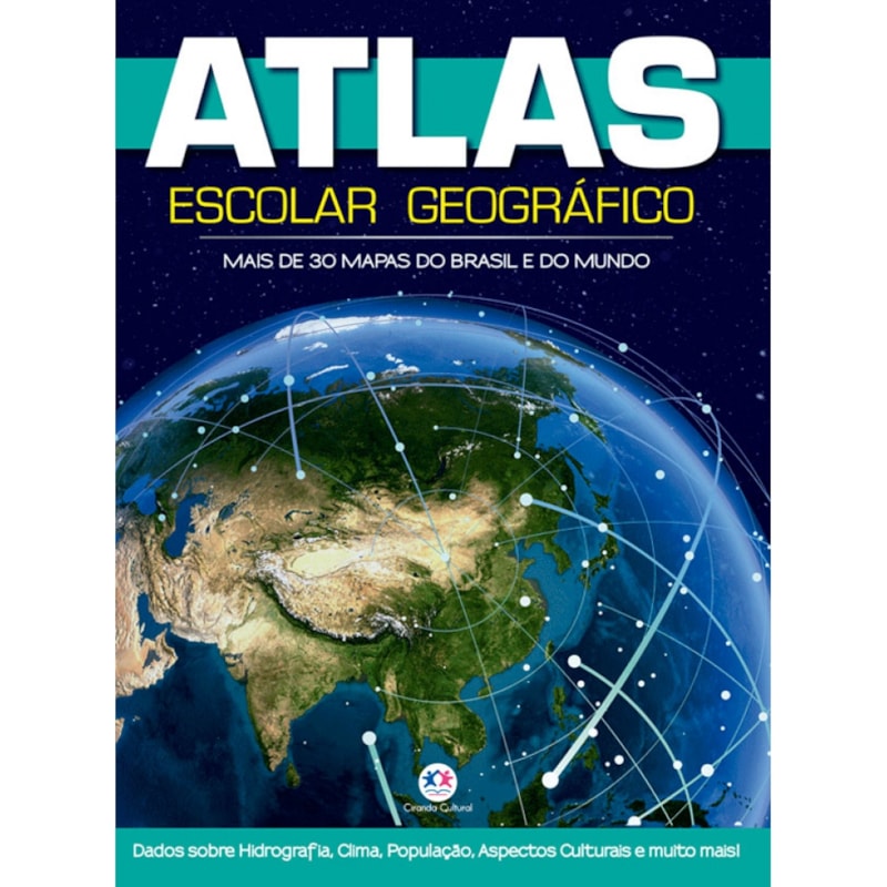 Livro Atlas Atlas Escolar Geográfico 48p - Ciranda Cultural