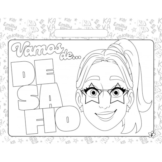 Livro Blocão de colorir Emilly Vick - Cores Poderosas - Ciranda Cultural