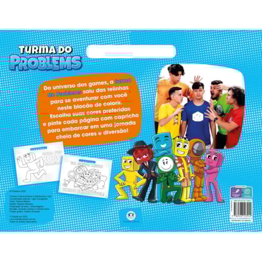 Livro Blocão de colorir Turma do Problems - Cores dos amigos - Ciranda ...