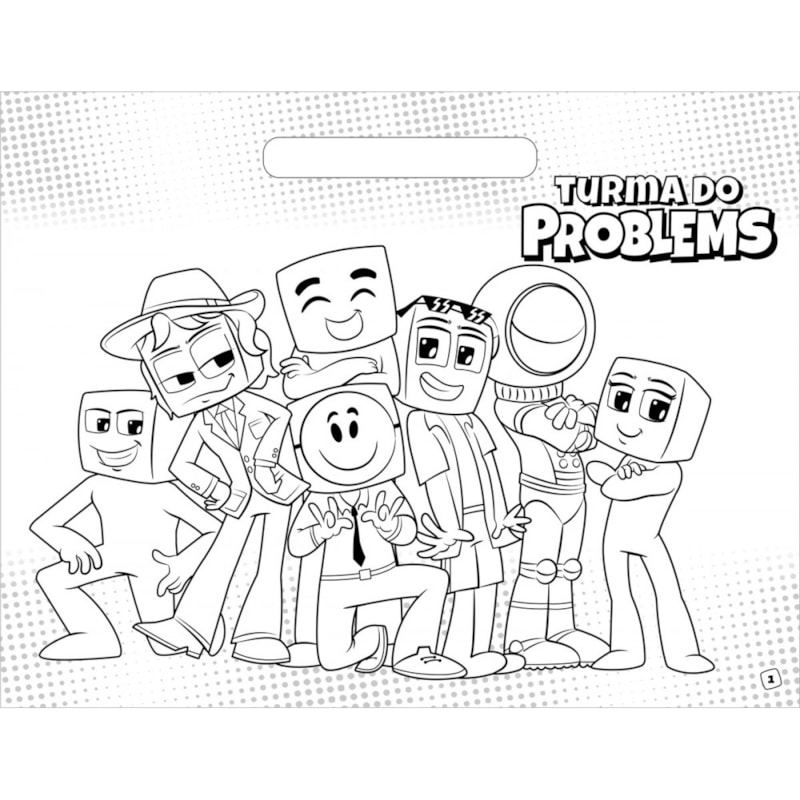 Livro Blocão de colorir Turma do Problems - Cores dos amigos - Ciranda ...