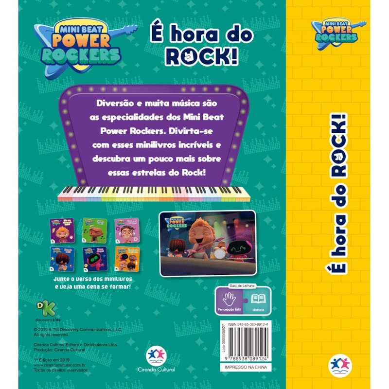 Livro Box com 6 Minilivros Mini Beat Power Rockers - É hora do rock ...