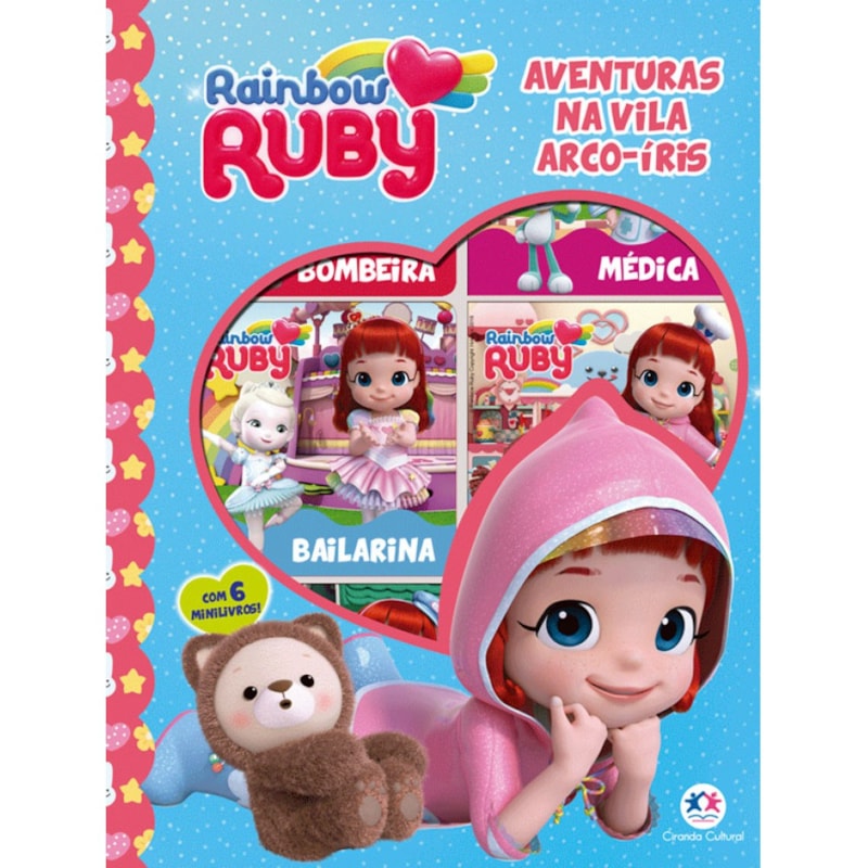 Livro Box com 6 Minilivros Rainbow Ruby - Aventuras na Vila Arco-íris - Ciranda Cultural
