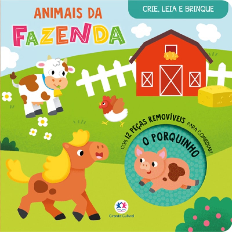 Livro Cartonado Animais da fazenda - Ciranda Cultural