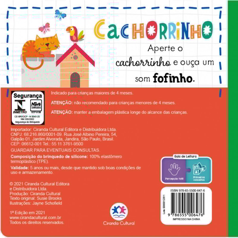 Livro Cartonado Cachorrinho - Ciranda Cultural
