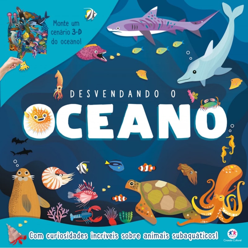 Livro Cartonado Desvendando o oceano - Ciranda Cultural