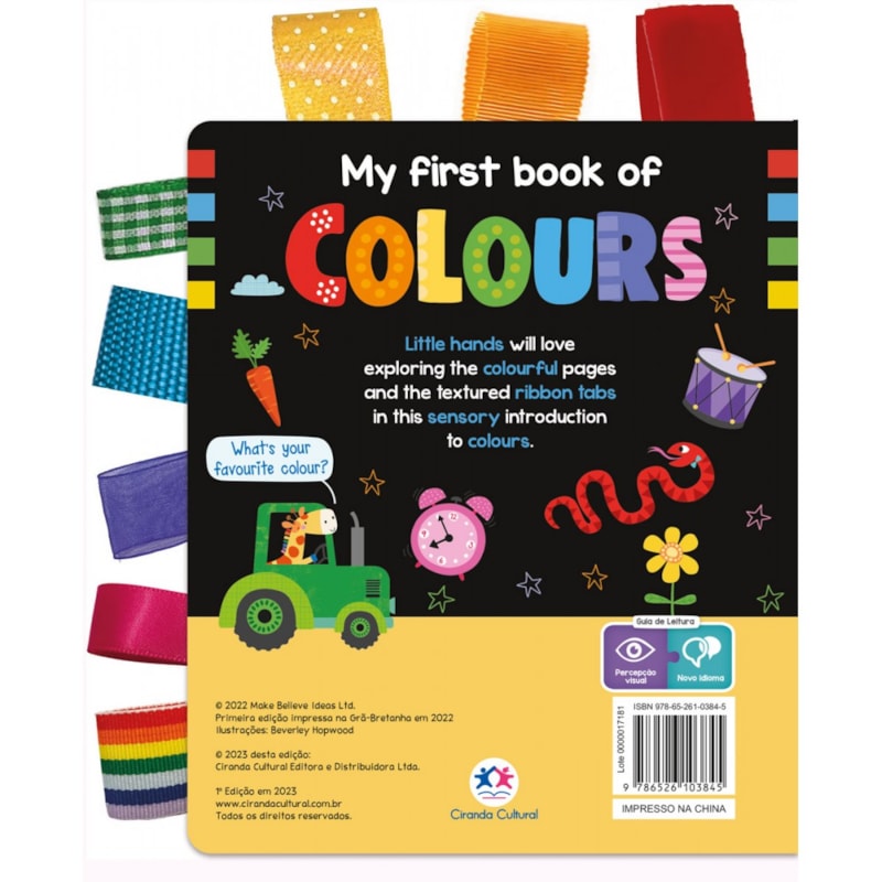 Livro Cartonado My first book of colours - Ciranda Cultural