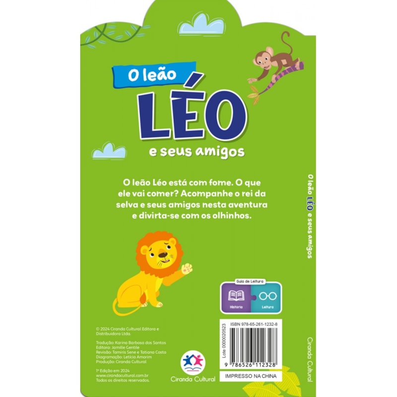 Livro Cartonado O leão Léo - Ciranda Cultural