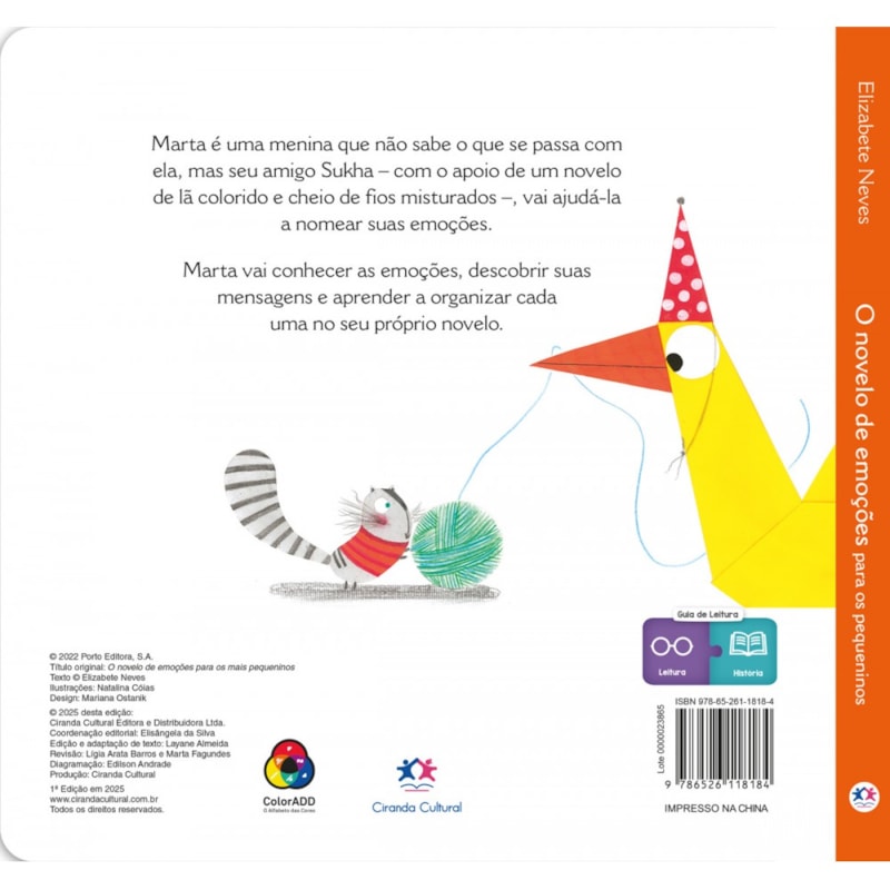 Livro Cartonado O Novelo de Emoções para os Pequeninos - Ciranda Cultural