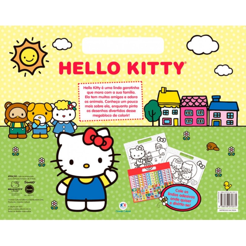 Livro Megabloco Hello Kitty - Um dia divertido - Ciranda Cultural
