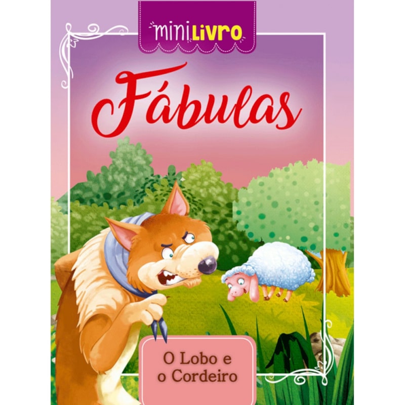 Livro Minilivro Fábulas - O lobo e o cordeiro - Ciranda Cultural