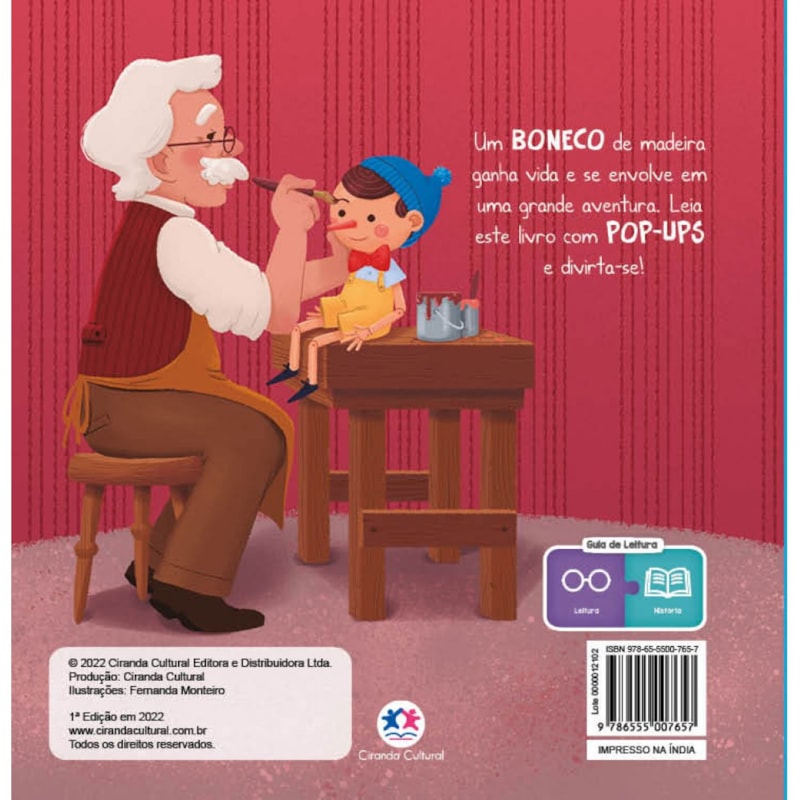 Livro Pop-up Pinóquio - Ciranda Cultural
