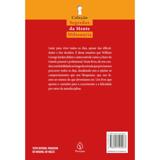 Livro Principis A chave do autocontrole - Ciranda Cultural