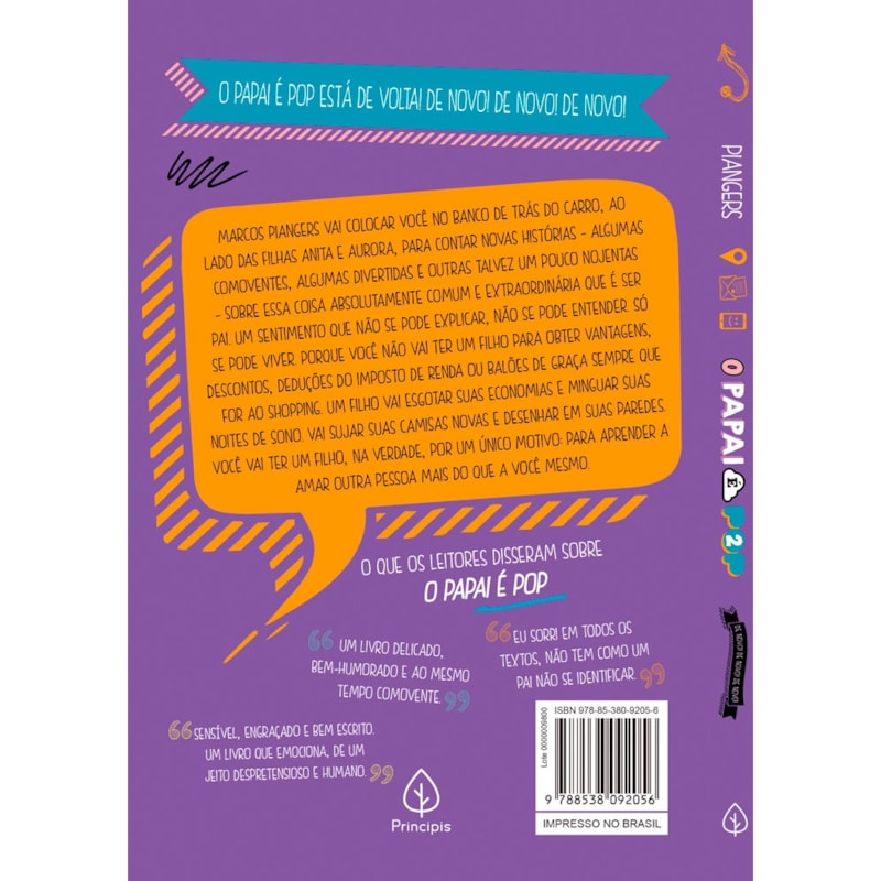 Livro Principis O papai é pop 2 - Ciranda Cultural