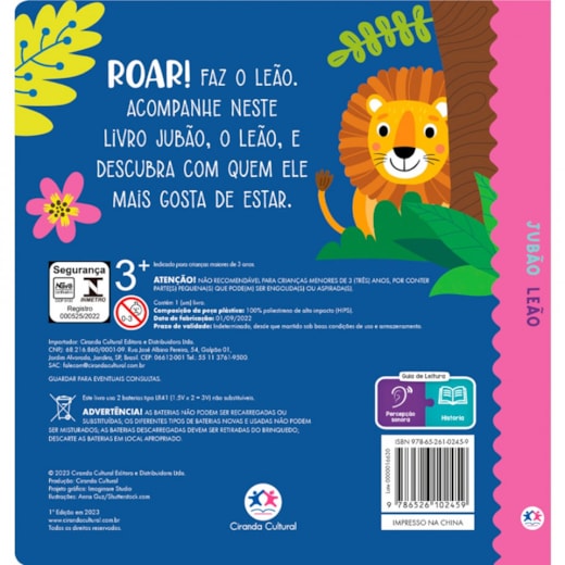 Livro Sonoro Jubão Leão - Ciranda Cultural