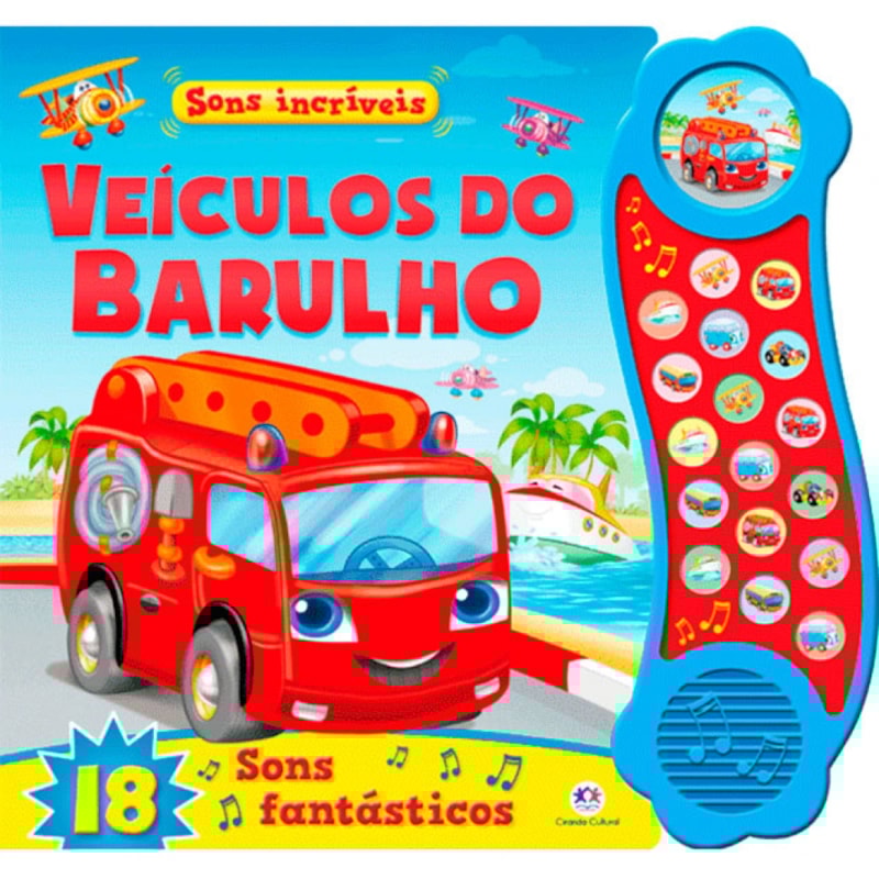 Livro Sonoro Veículos do barulho - Ciranda Cultural